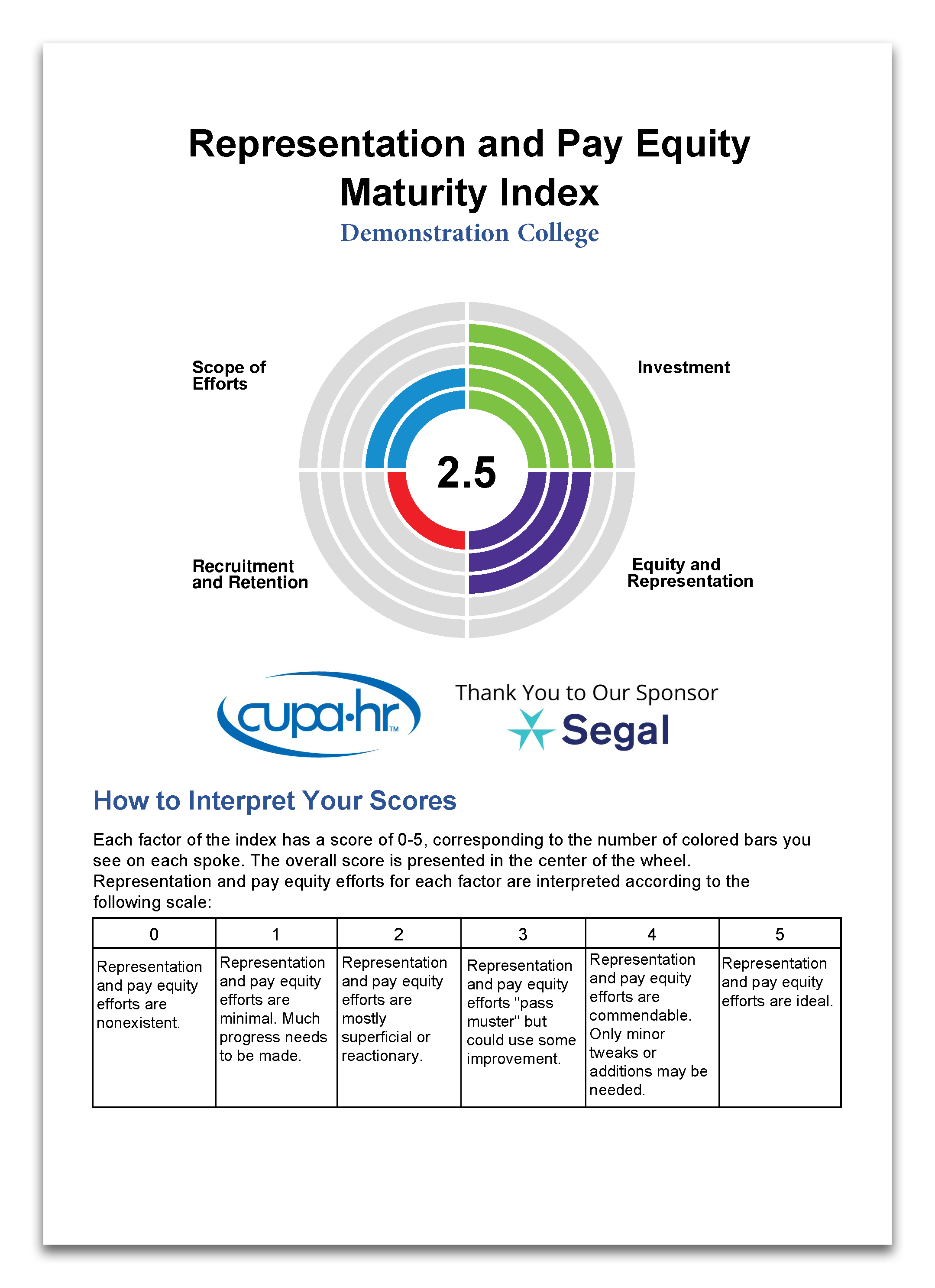 Representation and Pay Equity Maturity Index - CUPA-HR | CUPA-HR